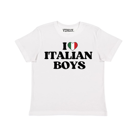 I Love Italian Boys Baby Tee – VIBE2K