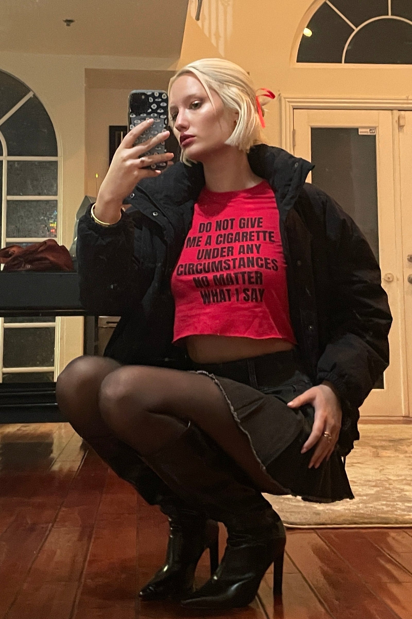 Do Not Give Me A Cigarette Baby Tee – VIBE2K